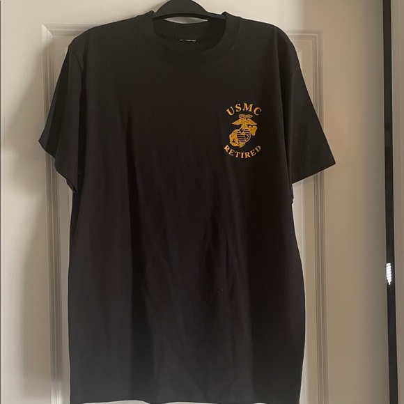 Shirts | Usmc Retired Black Tshirt | Poshmark